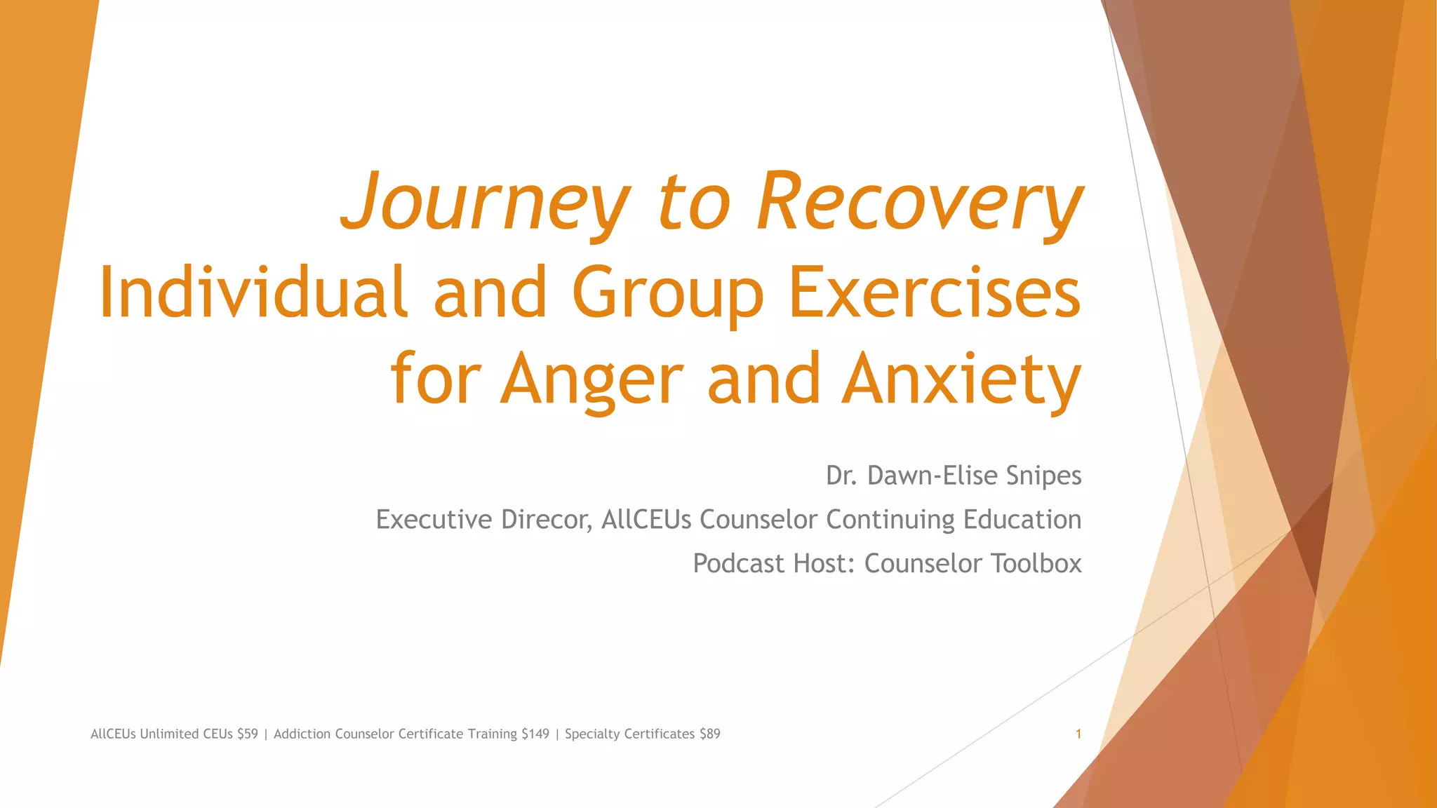 Anger and Anxiety Group Interventions | PPTX