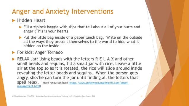 Anger and Anxiety Group Interventions | PPT