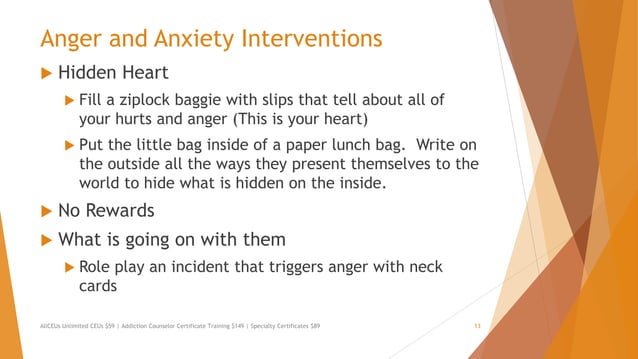 Anger and Anxiety Group Interventions | PPT