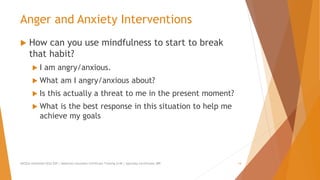 Anger and Anxiety Group Interventions | PPTX