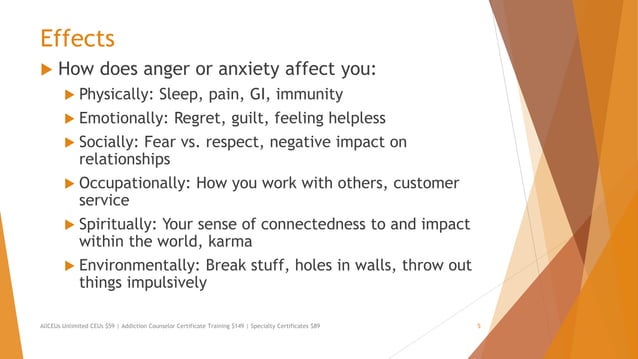 Anger and Anxiety Group Interventions | PPT