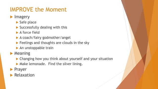 Distress Tolerance Skills and Activities | PPTX | Mental Health ...