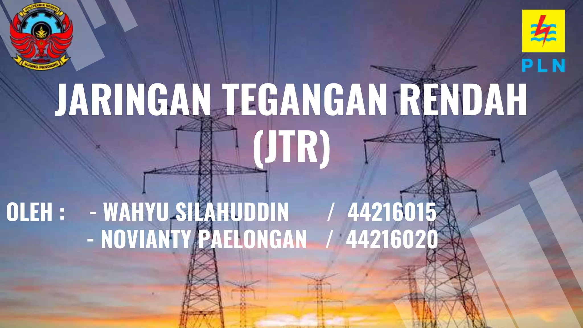 JARINGAN TEGANGAN RENDAH (JTR) | PPTX