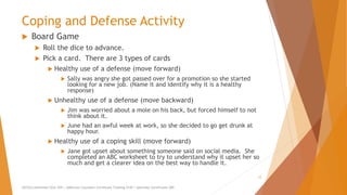 Coping Skills and Defenses | PPTX