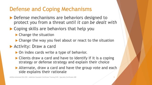 Coping Skills and Defenses | PPTX