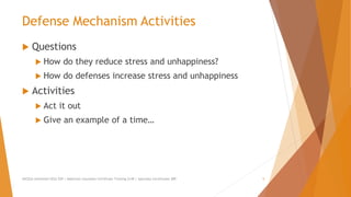 Coping Skills and Defenses | PPTX