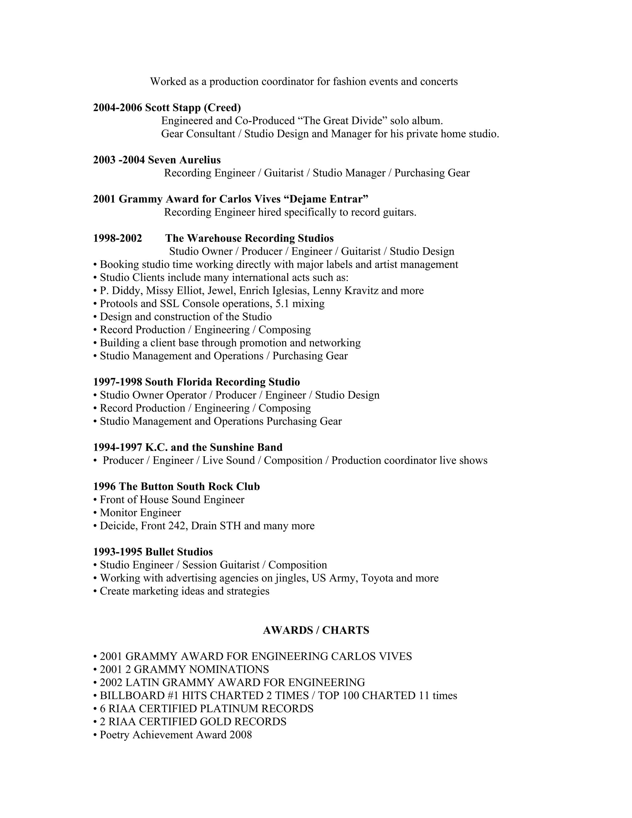 Jt Resume 2009 2 | DOC