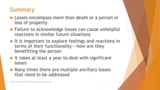 Grief and Loss Treatment | PPT