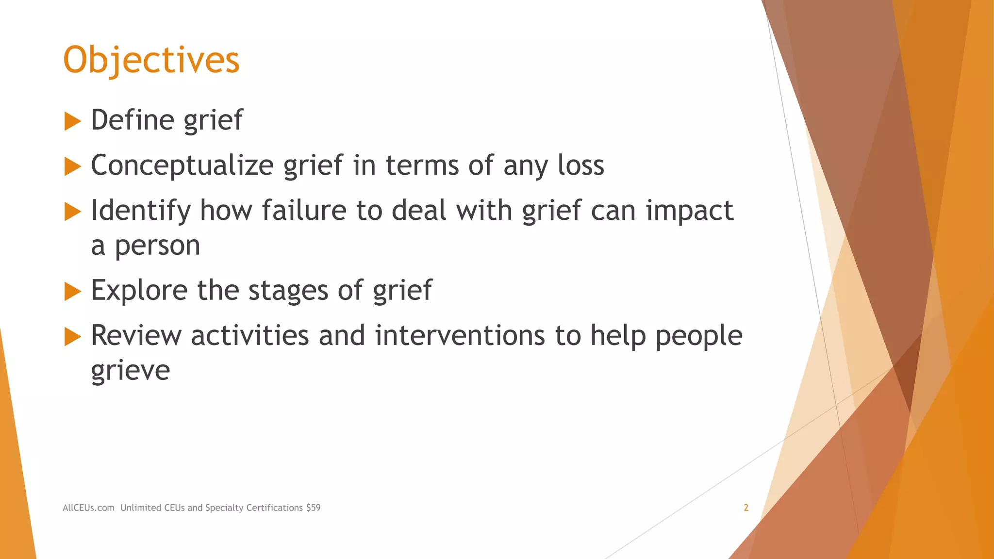 Grief and Loss | PPTX