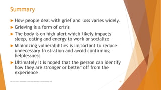 Grief and Loss | PPTX