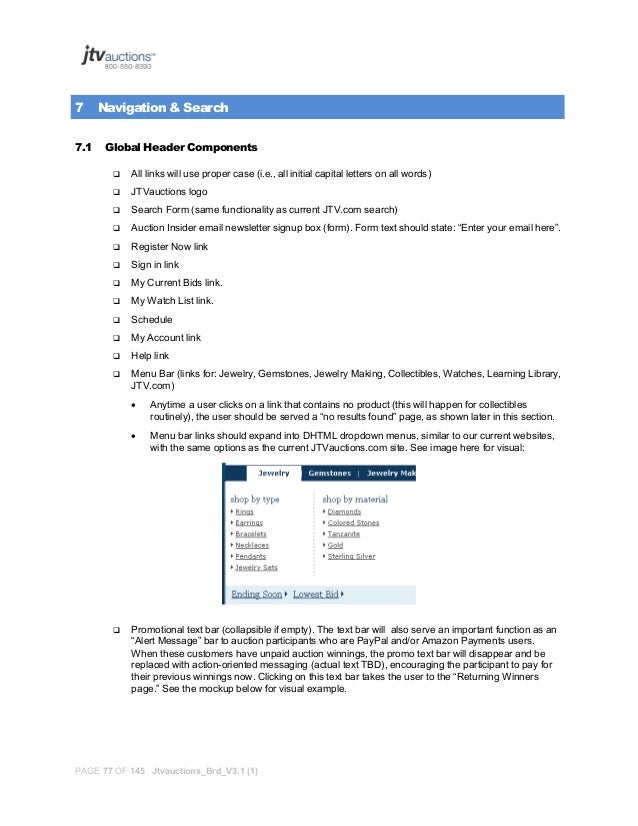 A Product Requirements Document (PRD) Sample