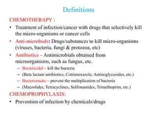 4 introduction to antimicrobials | PPTX