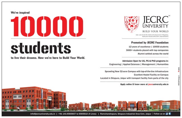 JECRC University Admissions | PDF