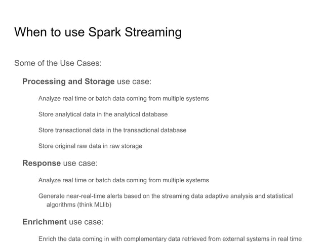 Getting Started with Spark Streaming | PPT