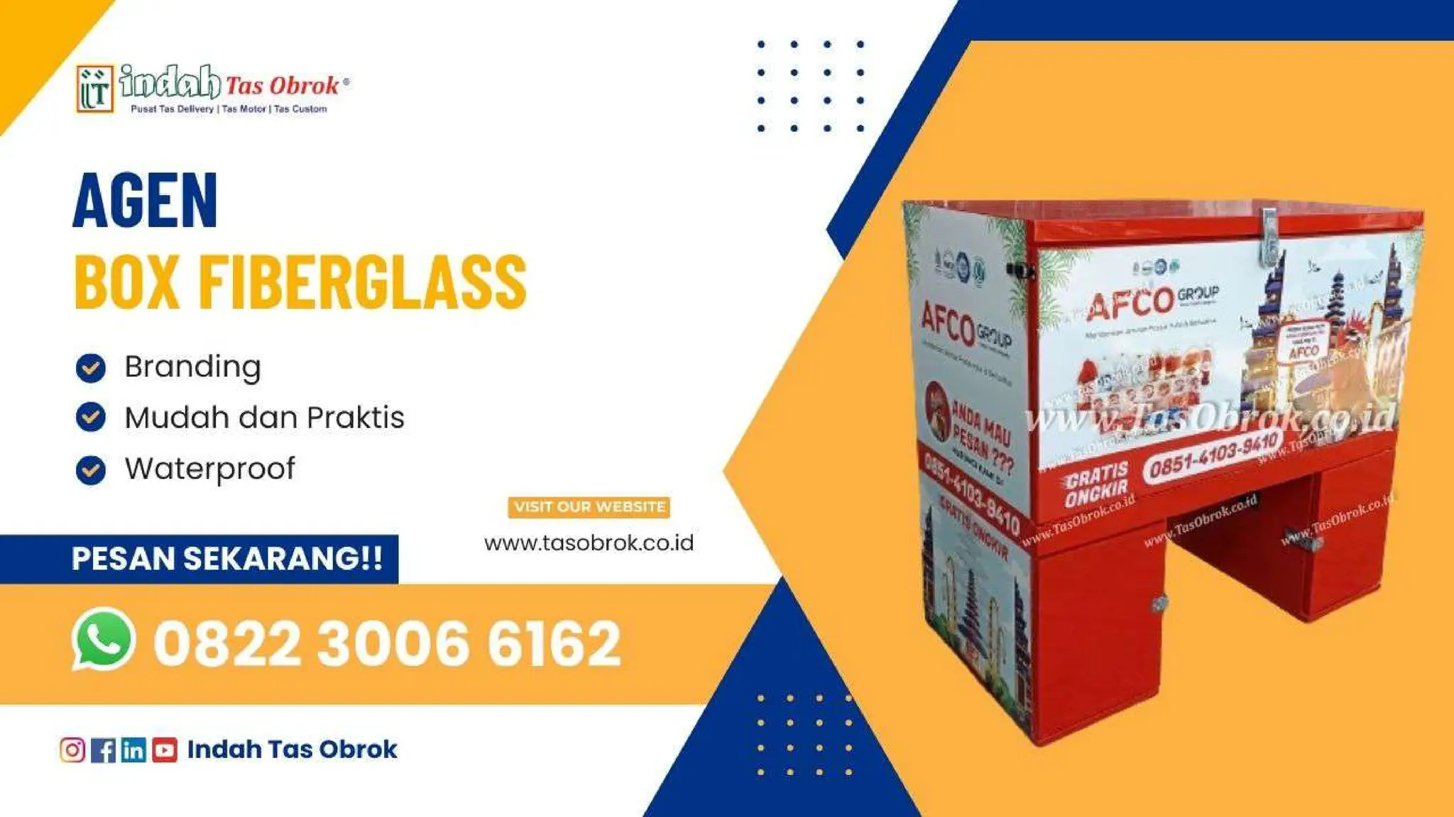 WA/TELP : 0822-3006-6162, Penjualan Box Fiberglass Motorcycle ...
