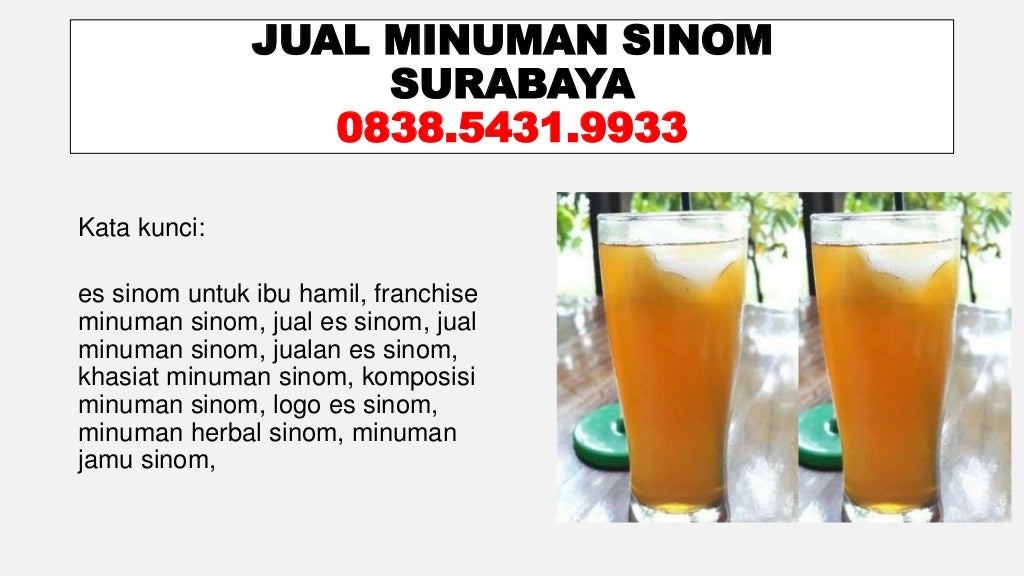 0838.5431.9933 Jual Es Sinom Surabaya, Sinom Jamu, Sinom Minuman Kema…