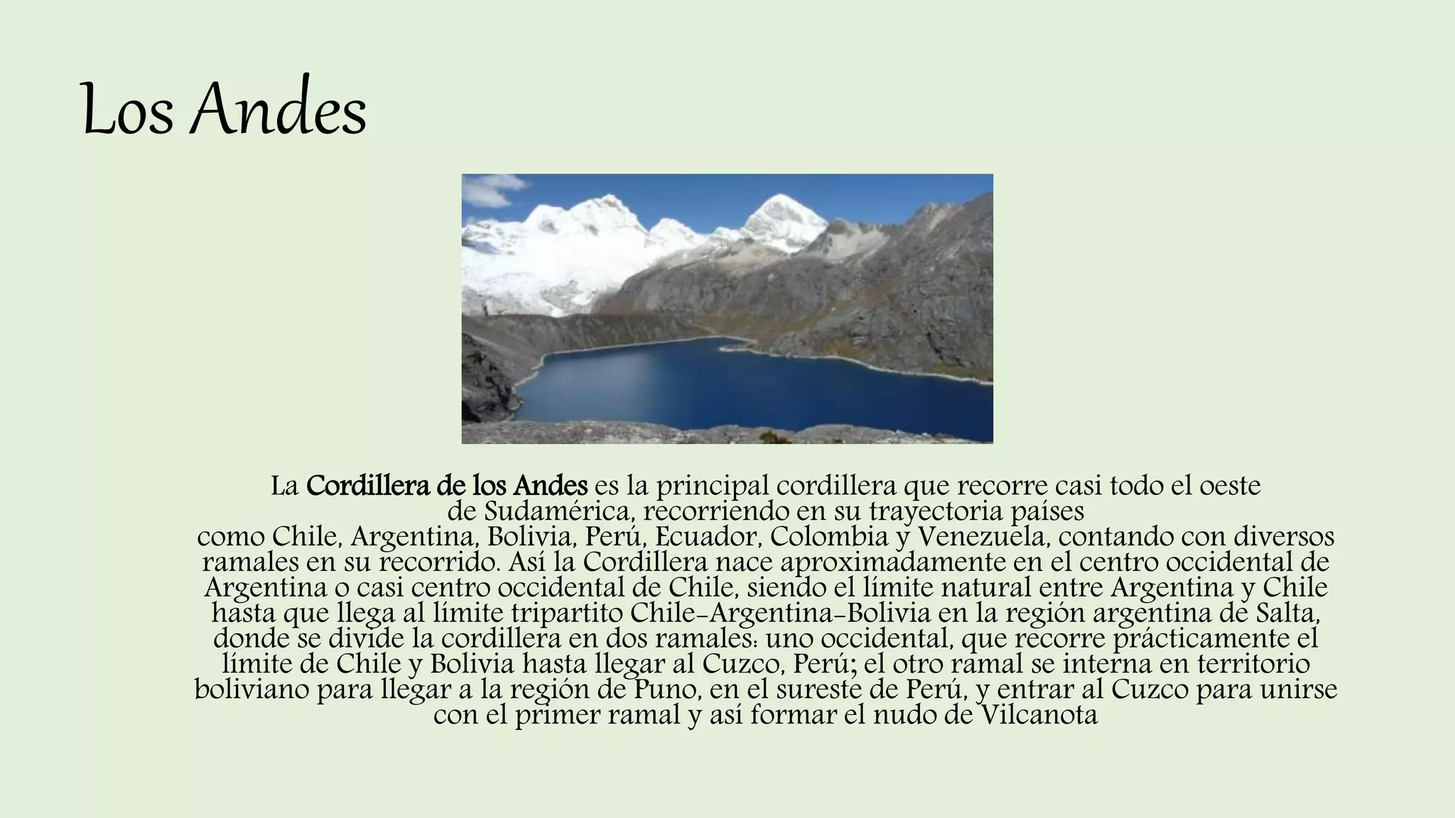 TAREA: LOS ANDES | PPT