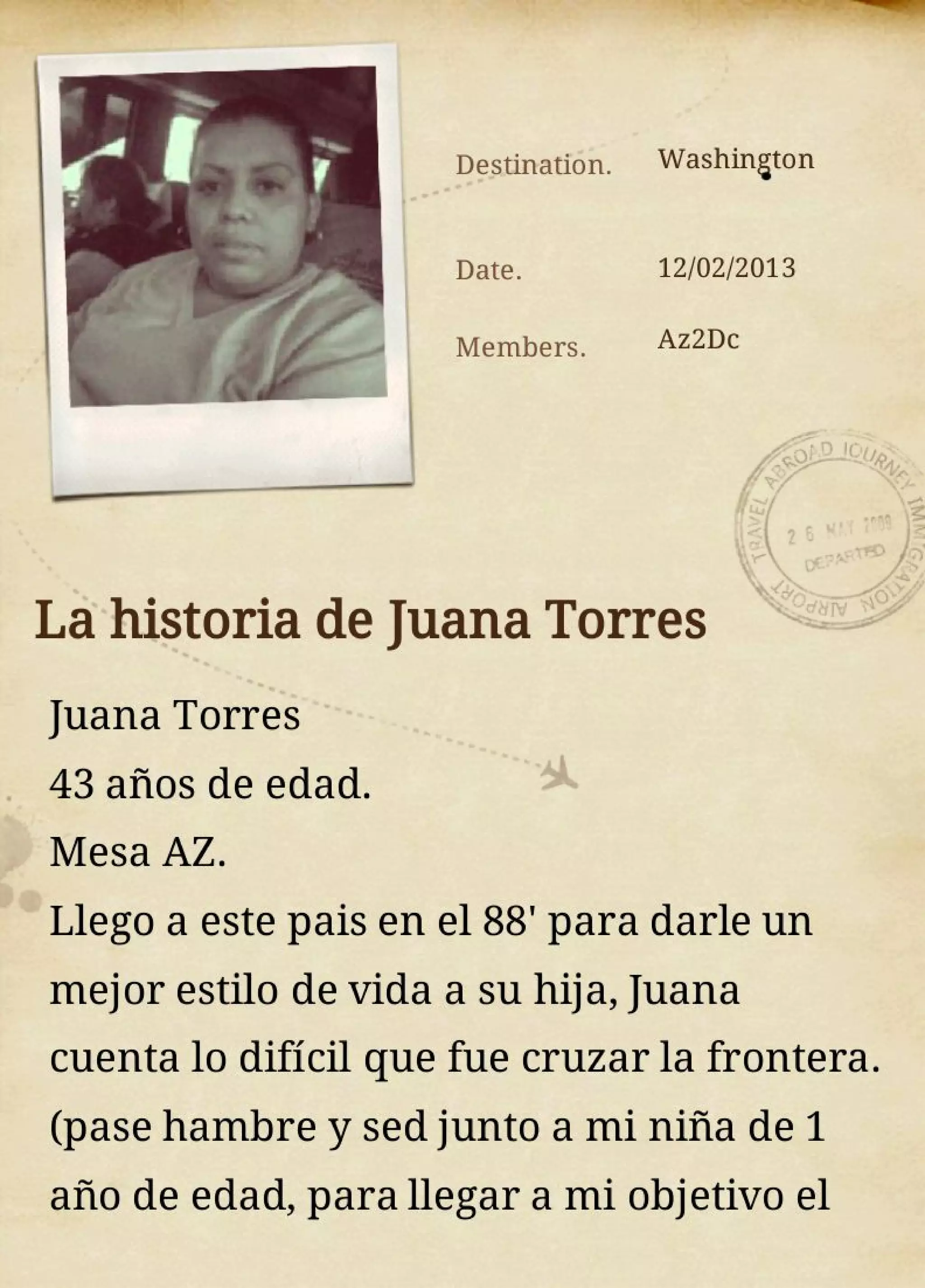 Historia de Juana torres | PDF