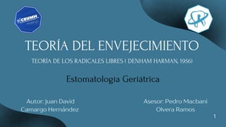 Teoría de los radicales libres ( Denham harman, 1956) | PDF