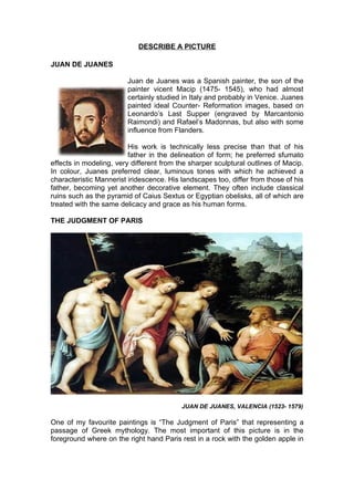 Juan de juanes & the judgment of paris | DOC