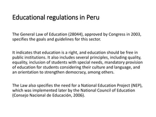 Education in Peru: the challenge of the perverse triangle | PPT