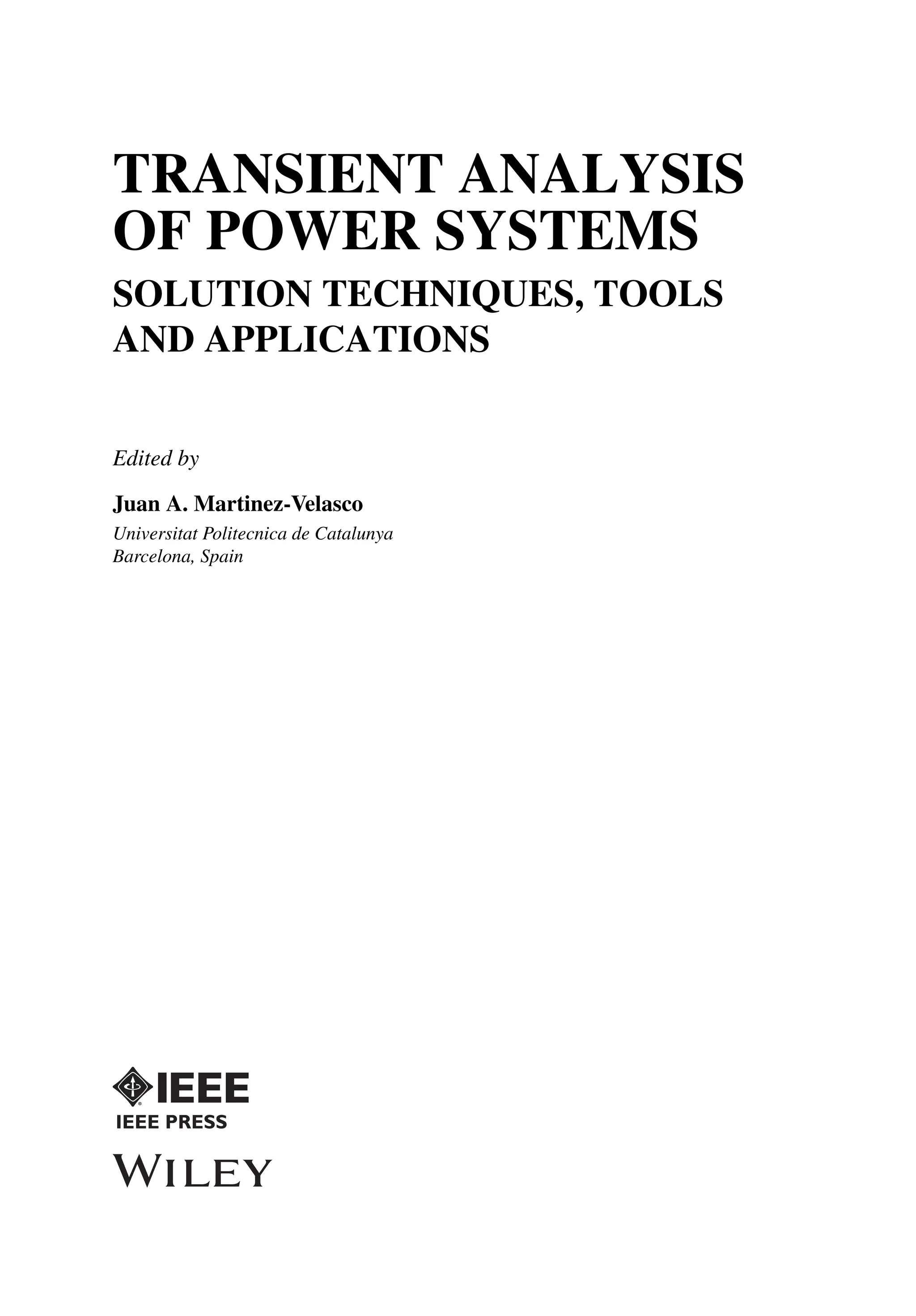 [Juan Martinez] Transient Analysis of Power Systems.pdf
