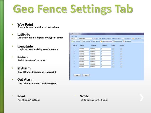 Meitrack Manager & Parameter Editor | PPT