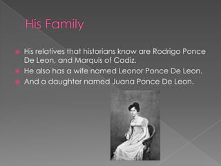 Juan ponce de leon project | PPTX