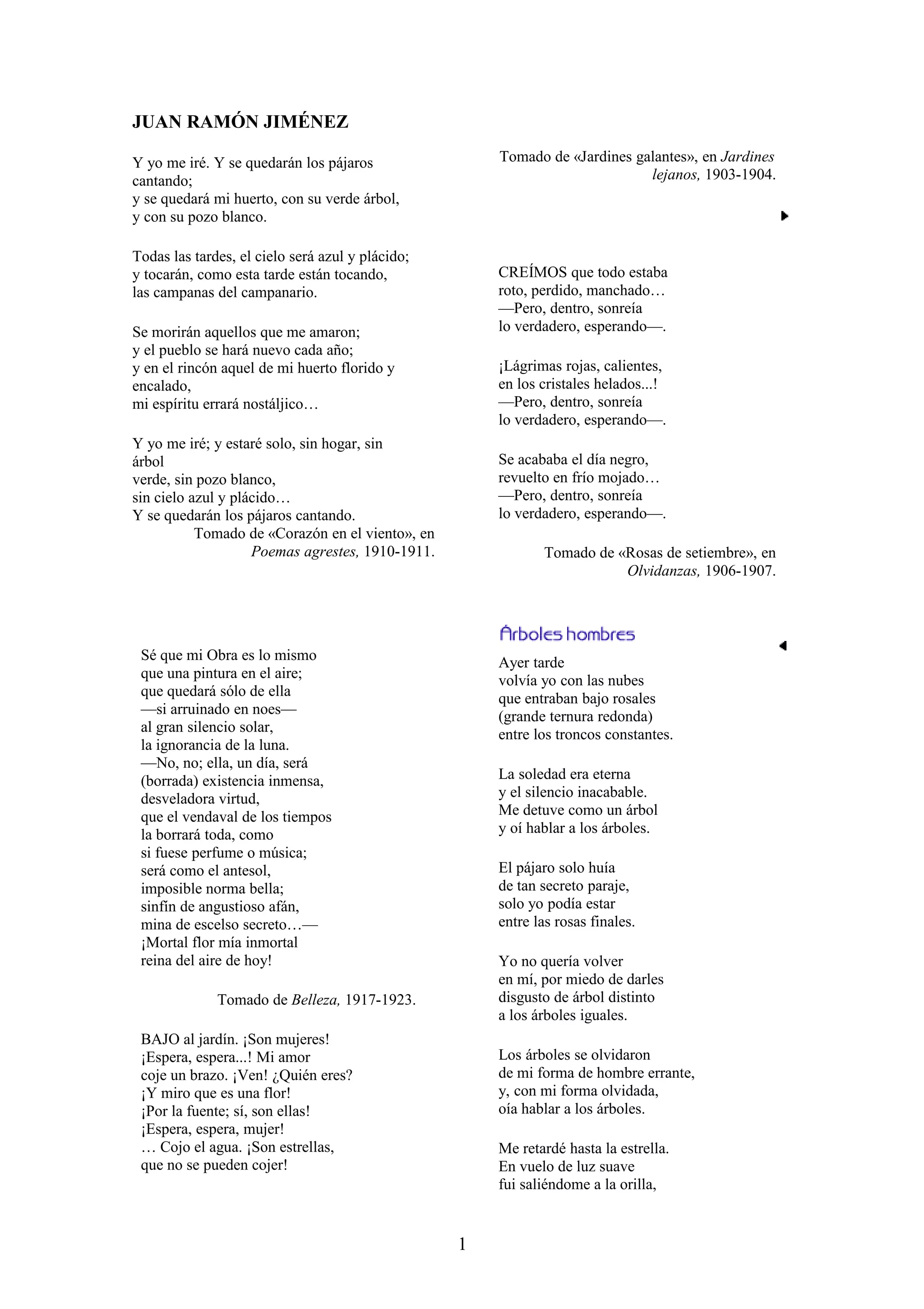 Juan Ramón Jiménez | PDF