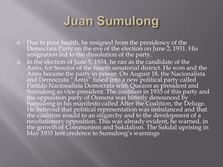 Juan sumulong | PPT