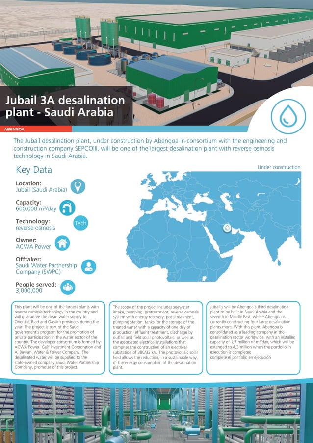 Jubail 3A desalination plant – Saudi Arabia Jubail 3A desalination plant – Saudi Arabia