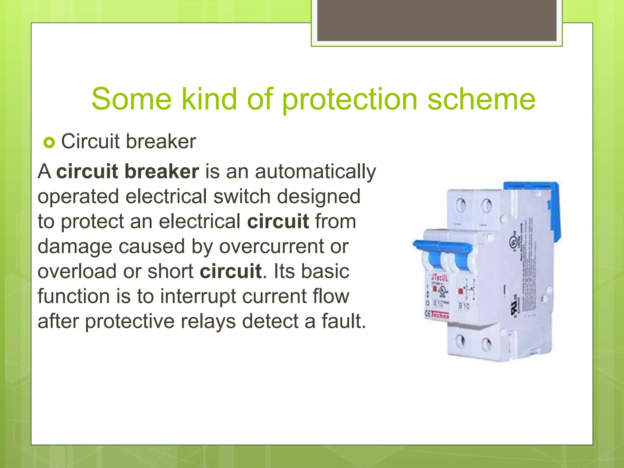 protection scheme of a grid substation prsentation | PPTX