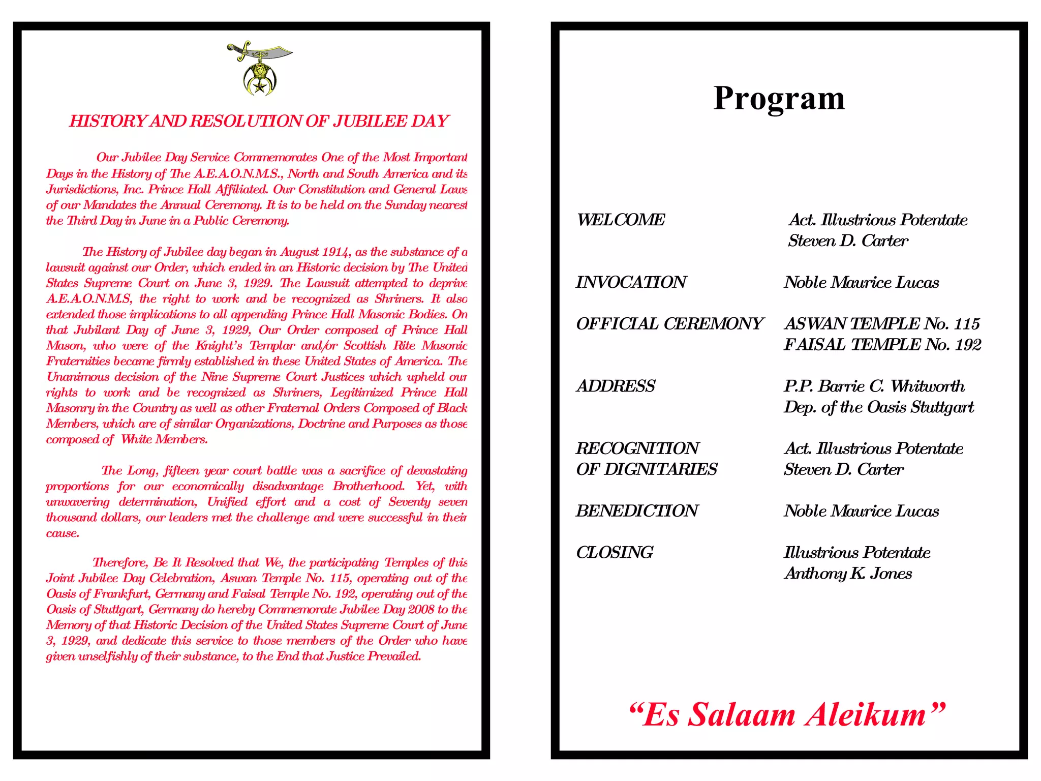 Jubilee Day Program 08 | PPT
