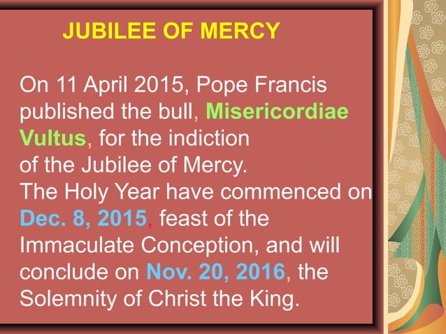 Jubilee of mercy | PPT | Christianity | Religion & Spirituality