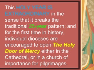 Jubilee of mercy | PPT | Christianity | Religion & Spirituality
