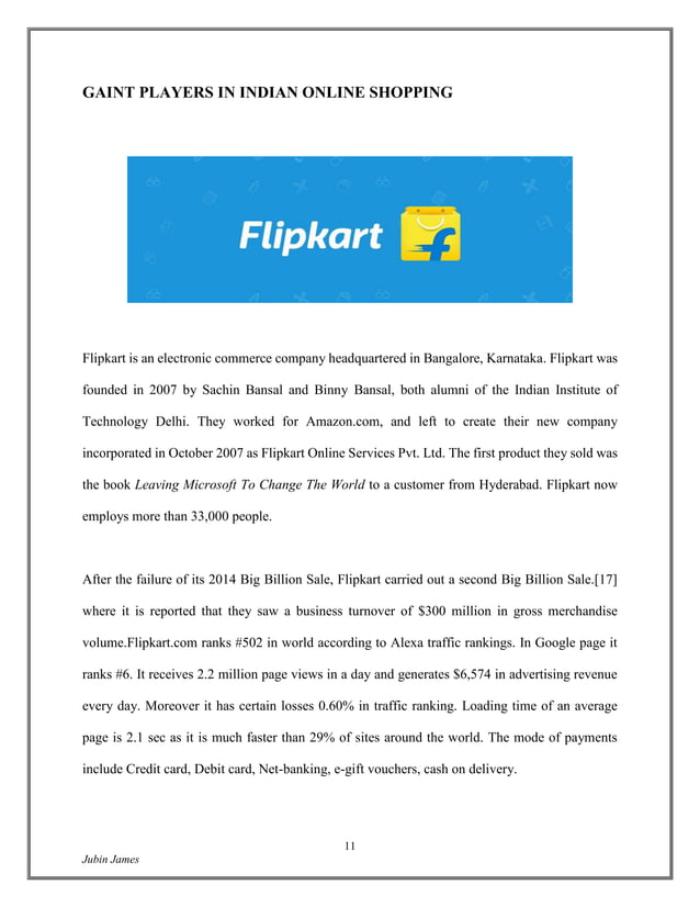 Consumer buying behaviour towards Online Retail: Flipkart v Amazon ...
