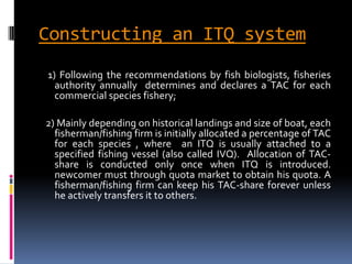 INDIVIDUAL TRANSFERABLE QUATA SYSTEM | PPT