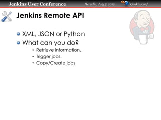 Using Jenkins XML API | PPT