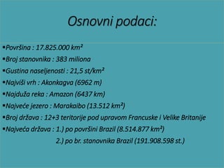 Јужна Америка | PPTX