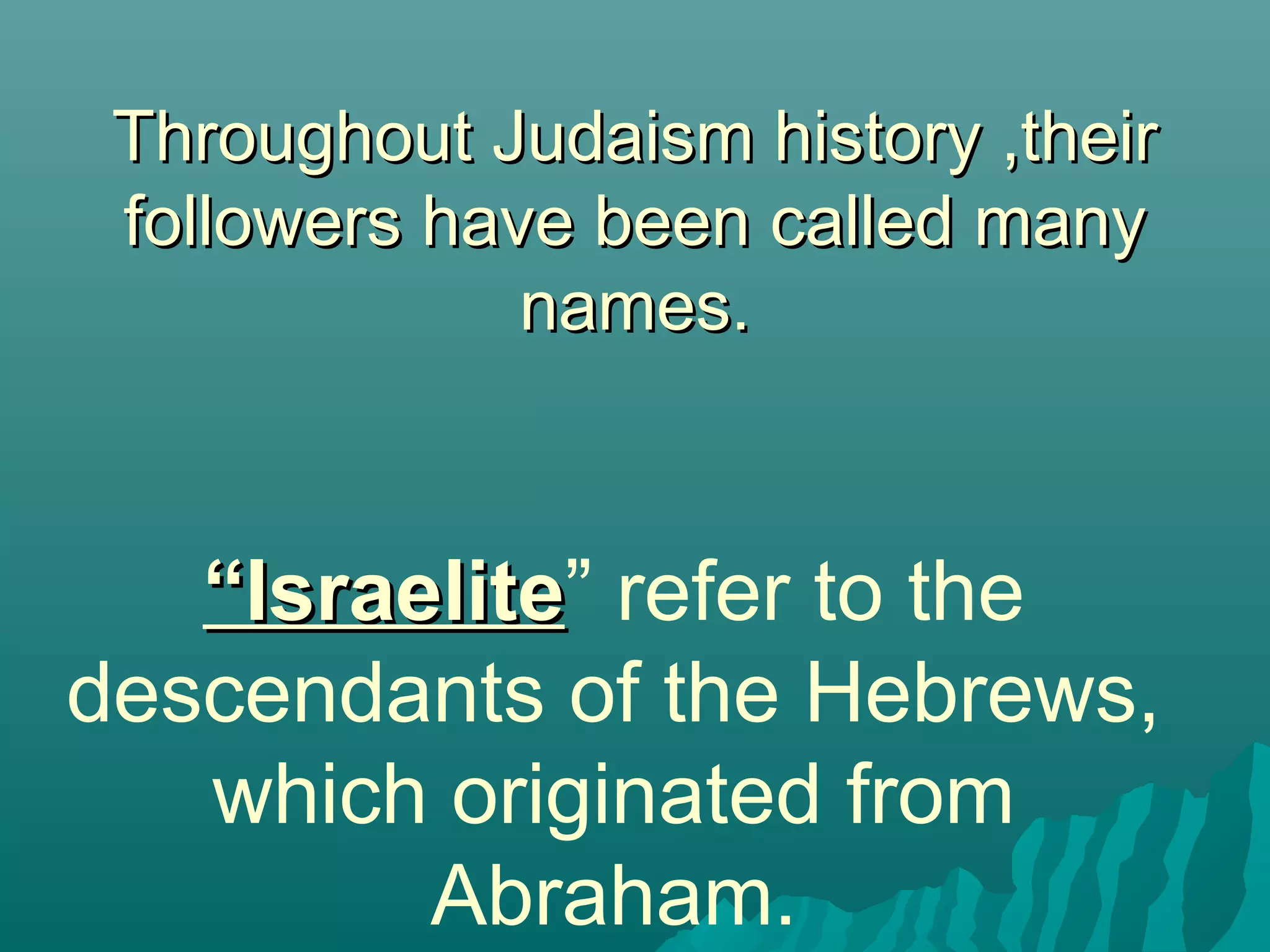 Judaism Religion | PPT