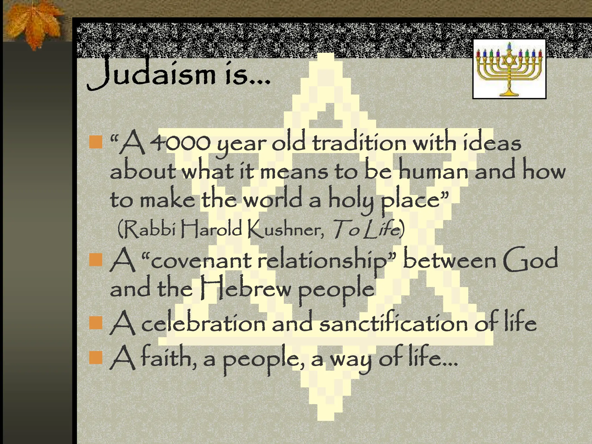 Religion Judaism Presentation, all facts | PPT