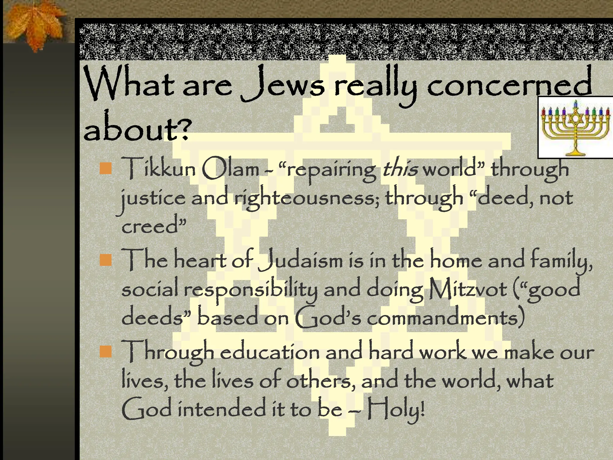Religion Judaism Presentation, all facts | PPT