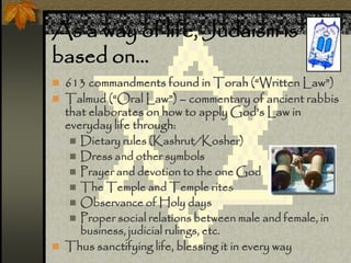 Religion Judaism Presentation, all facts | PPT