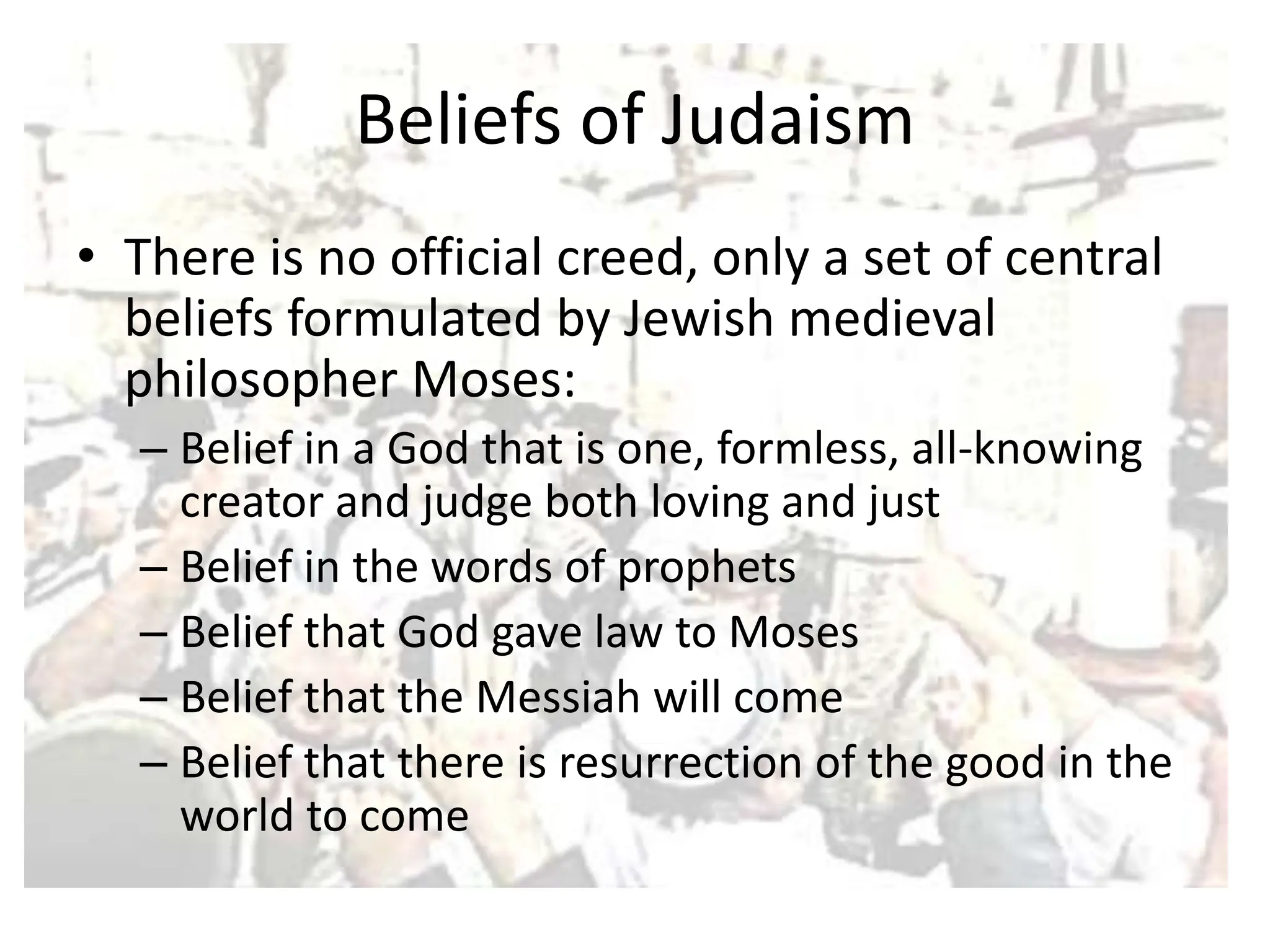 Introduction to the world of Religion and Belief systems _ Judaism | PPTX