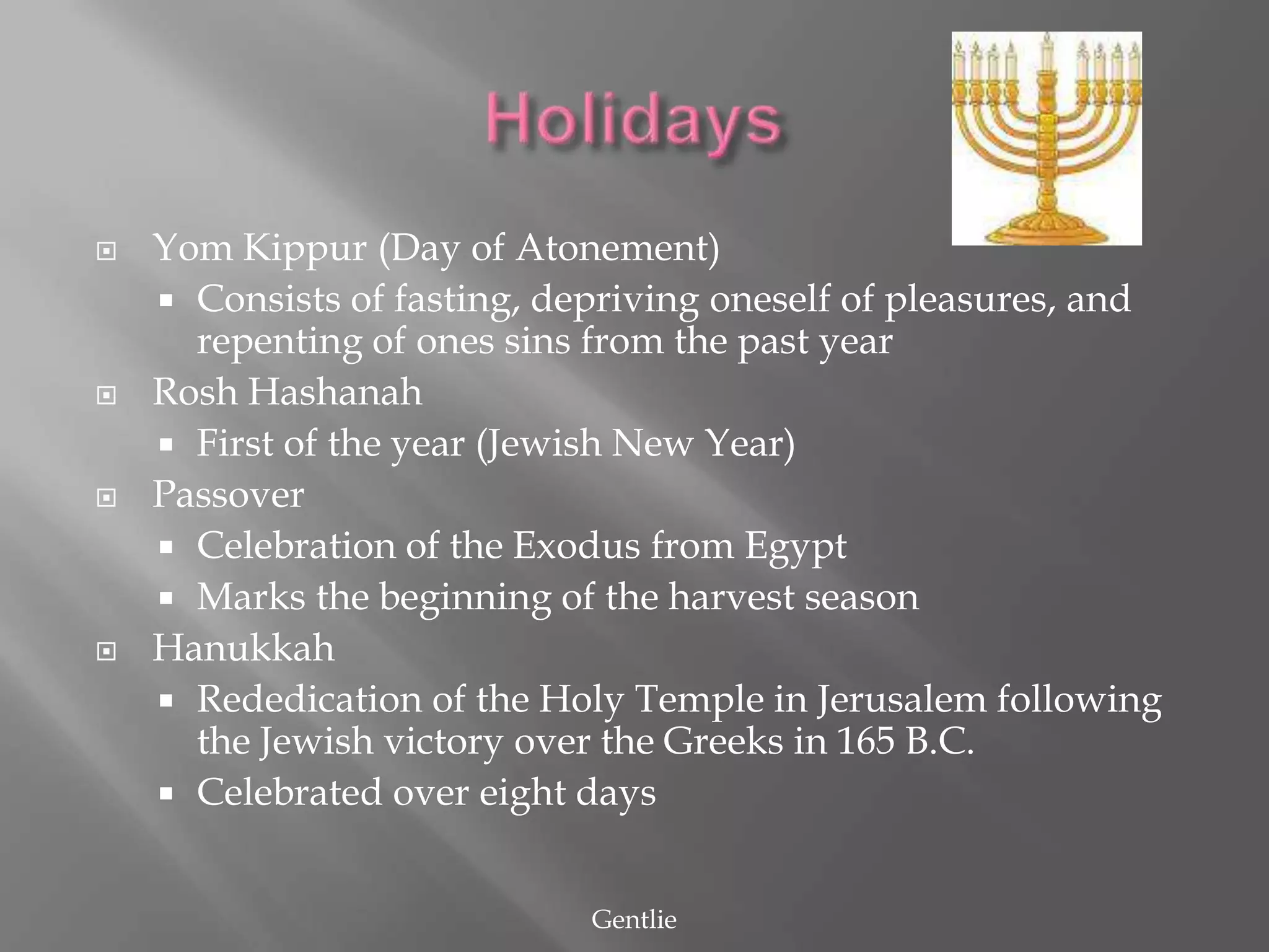AP Human Geography 2011 - Judaism | PPT
