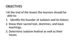 JUDAISM-World Religion and Belief System | PPTX