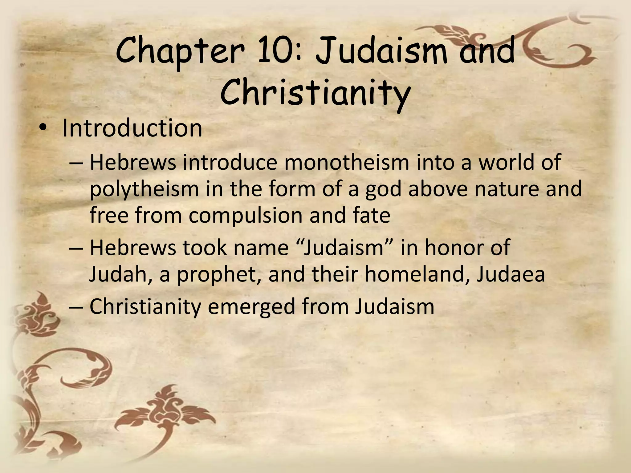 Judaism & Christianity | PPTX