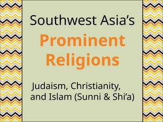 Judaism, Christianity, & Islam Powerpoint | PPTX