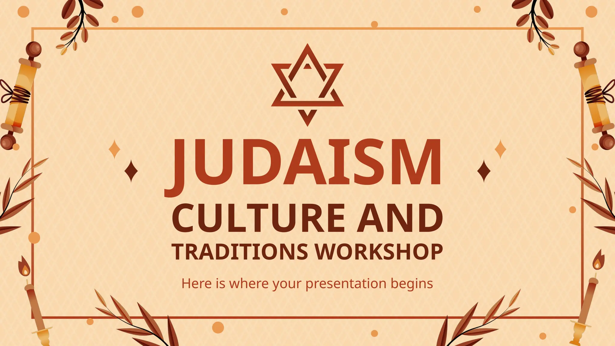 Judaism Culture and Traditions Workshop New | PPTX
