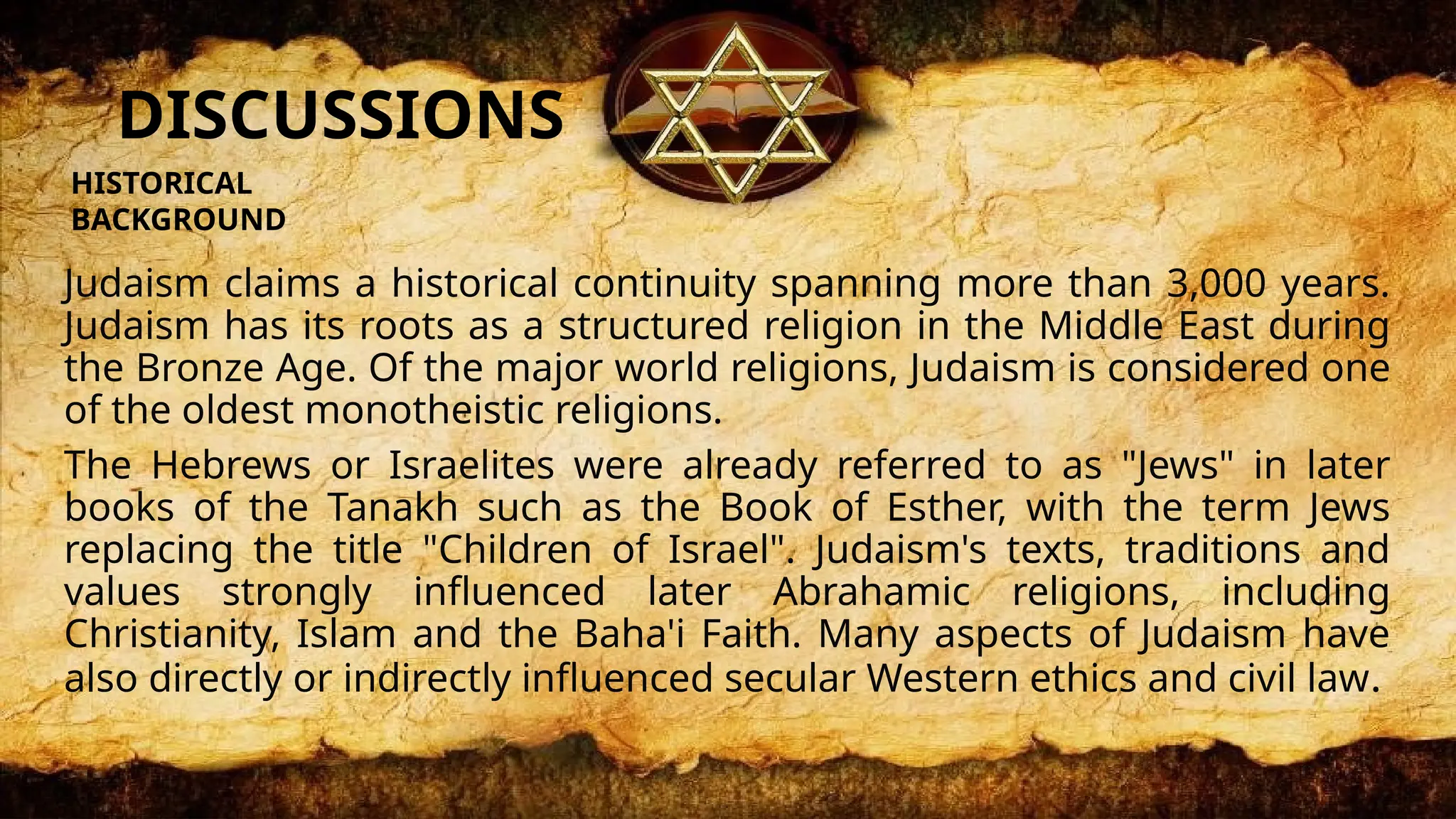 Judaism is the religion of the Jewish people.pptx